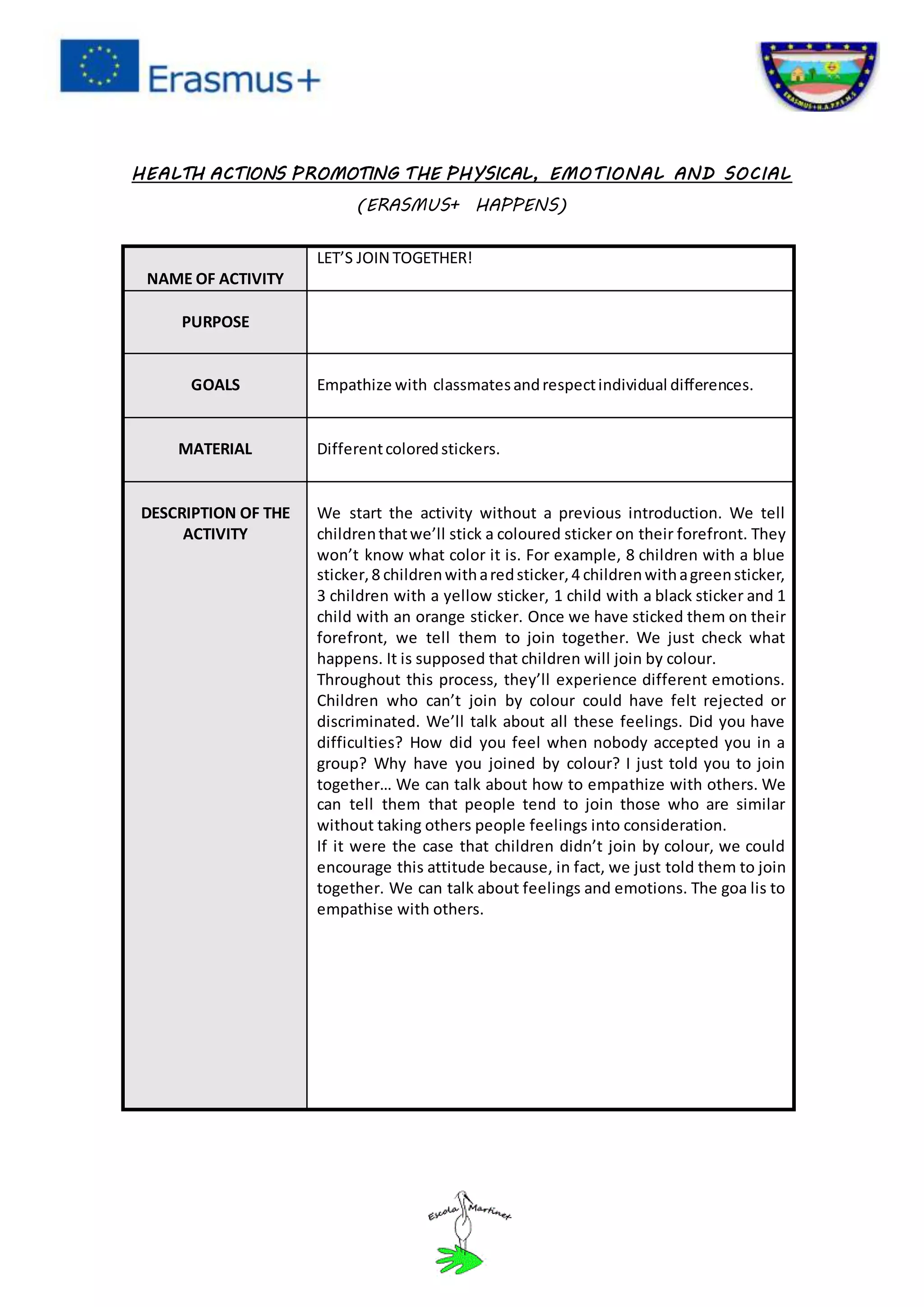 English lesson plans erasmus plus happens | DOCX