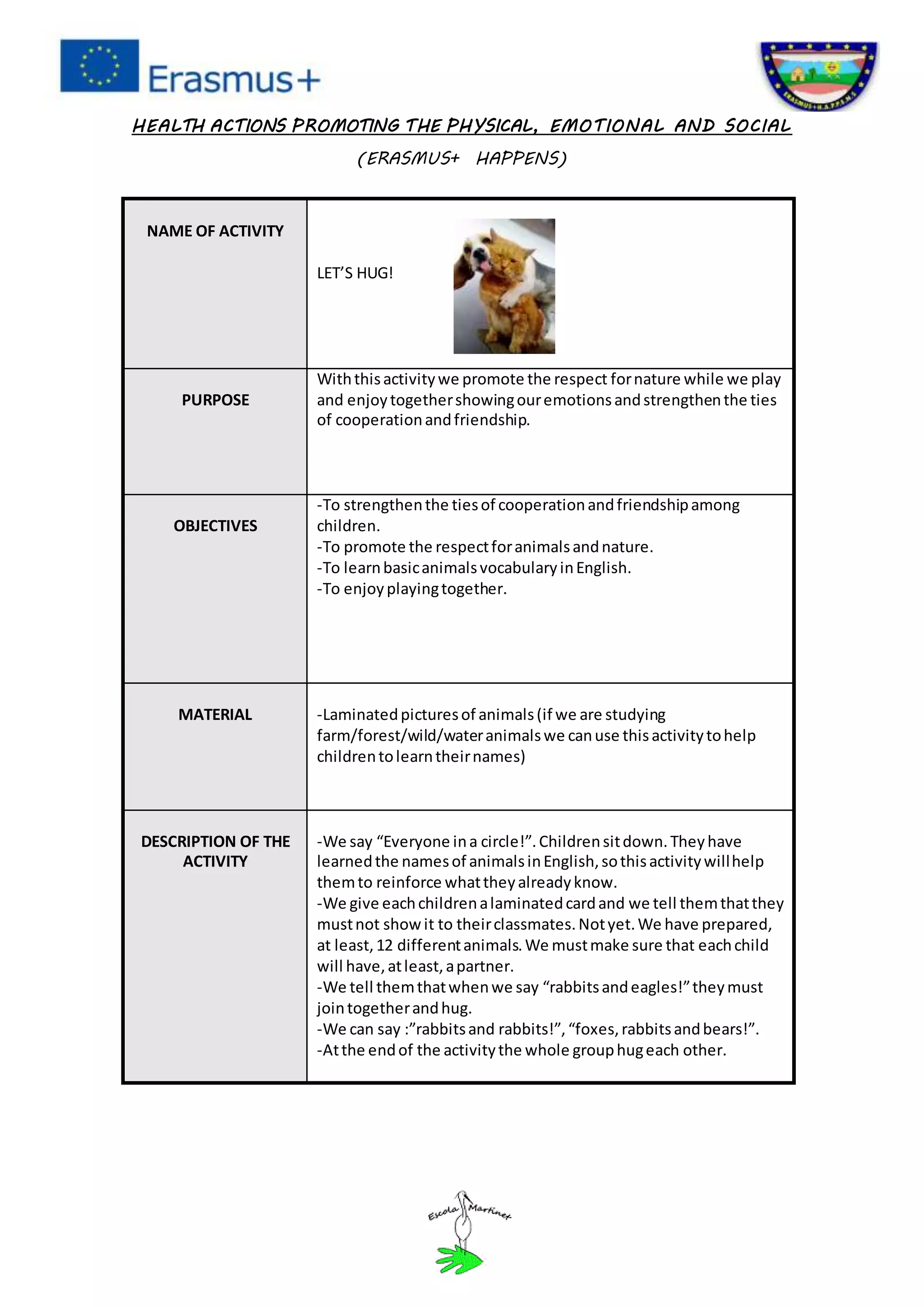 English lesson plans erasmus plus happens | DOCX