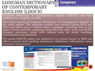 English Lexicography | PPTX