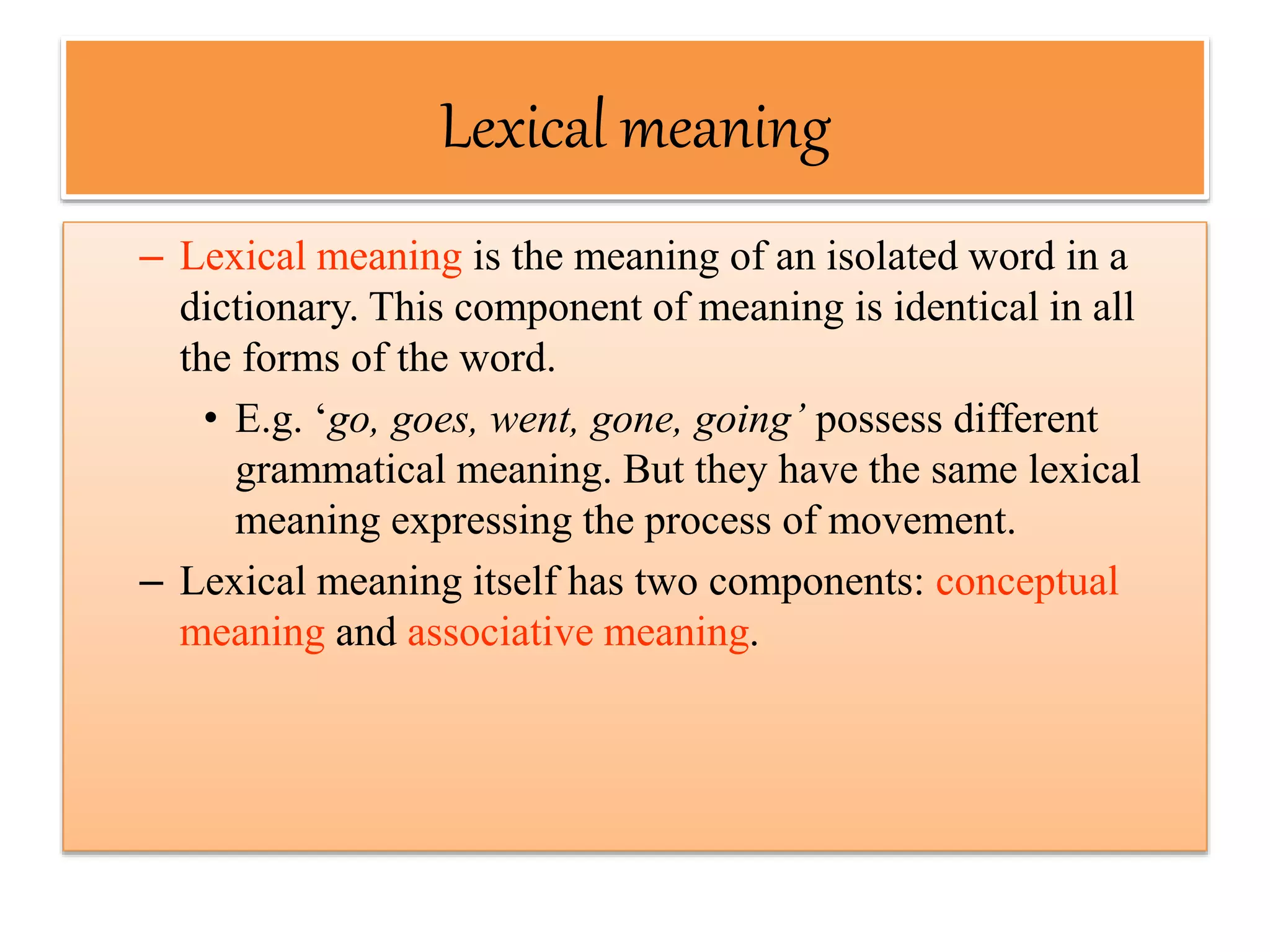English lexicology | PPTX