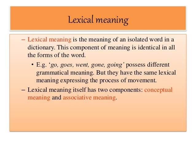 English lexicology