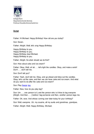 English listening test | DOCX