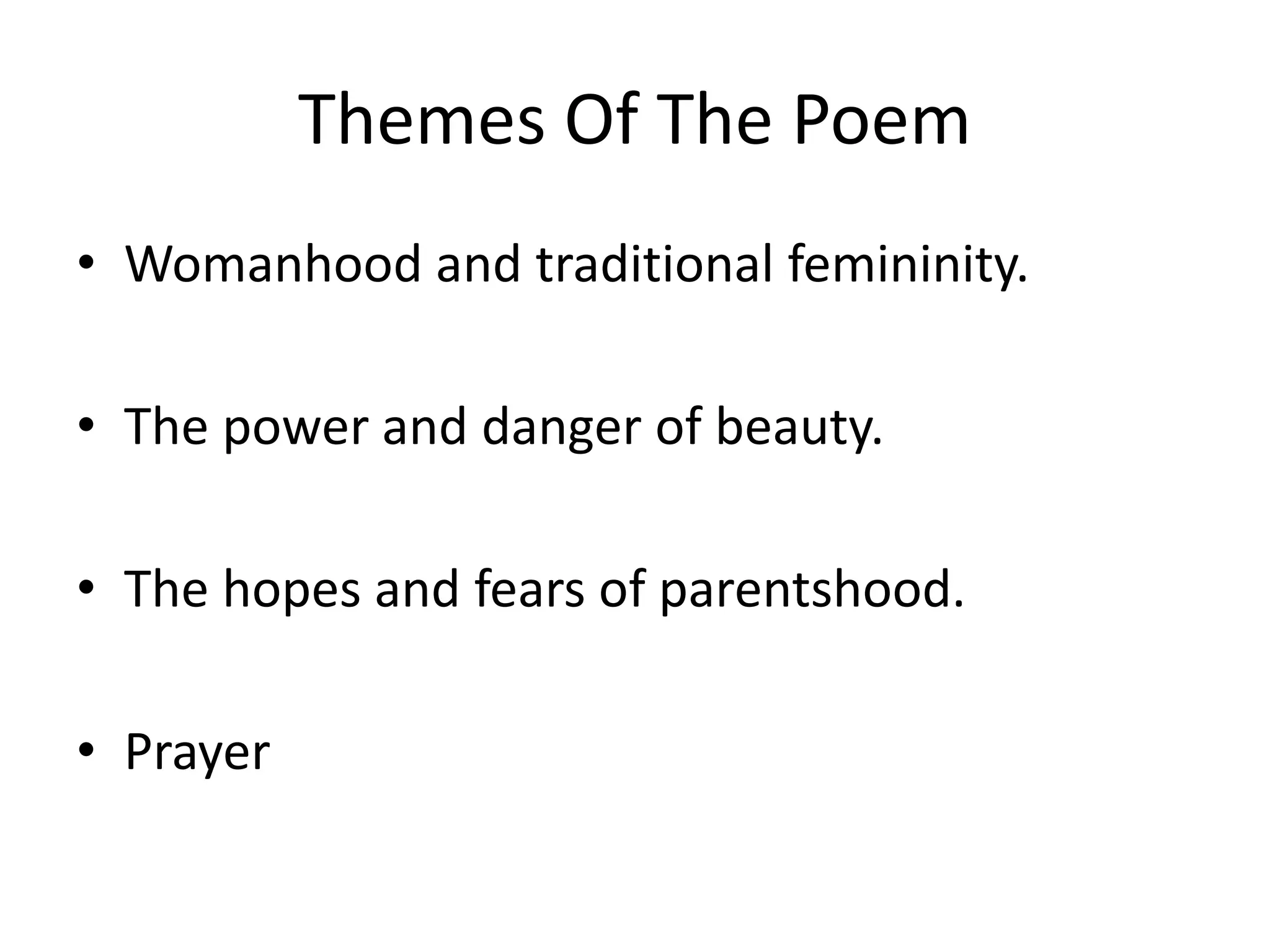 Prayer for my daughter by W.B. Yeats | PPT