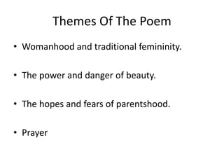Prayer for my daughter by W.B. Yeats | PPT