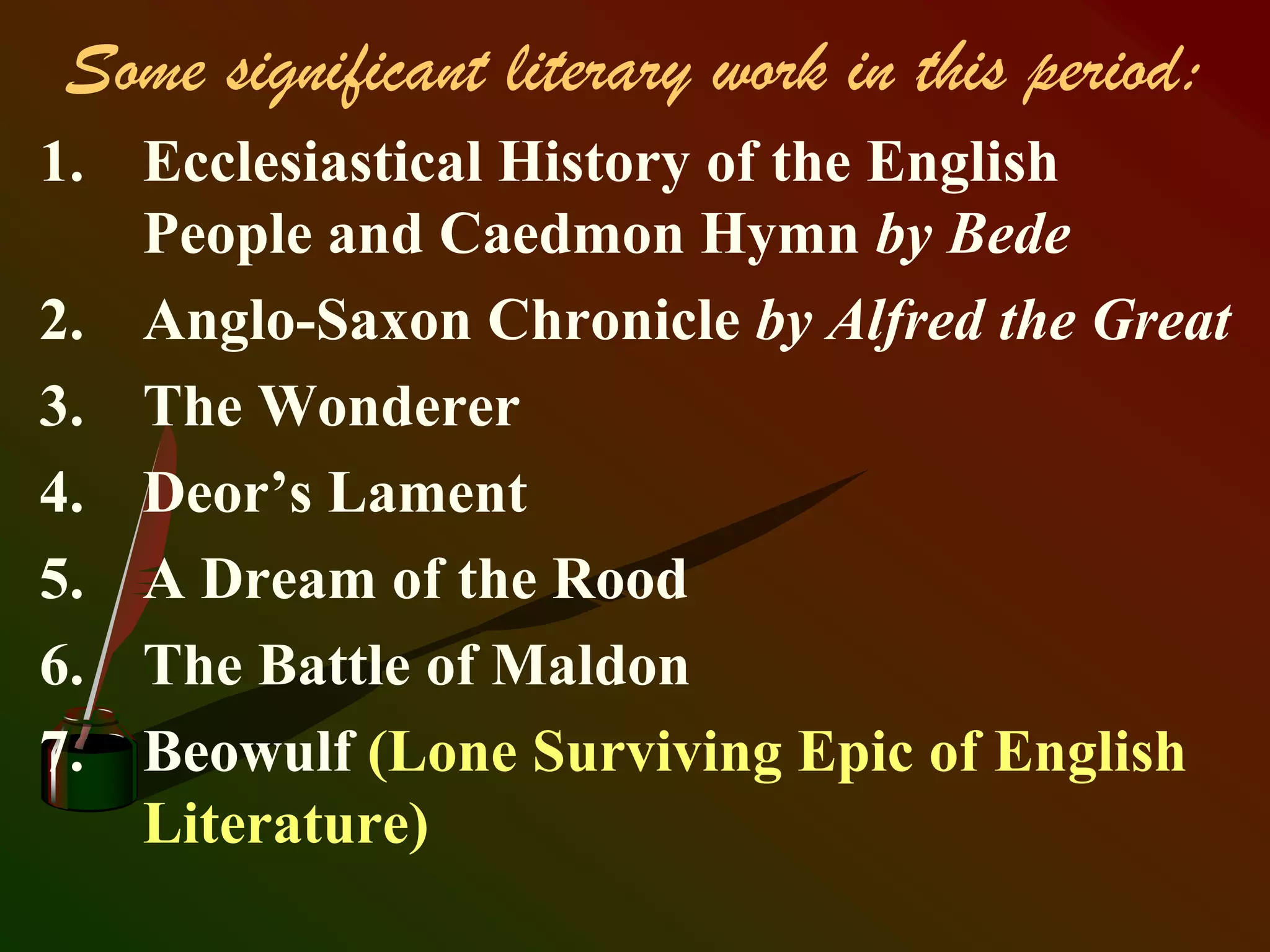 English literature | PPTX