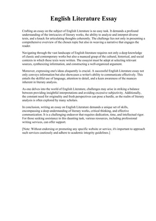 English Literature Essay.pdf