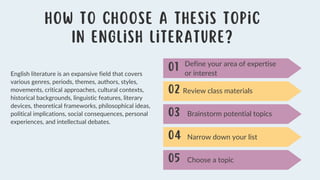 English literature thesis topics in London, UK.pptx
