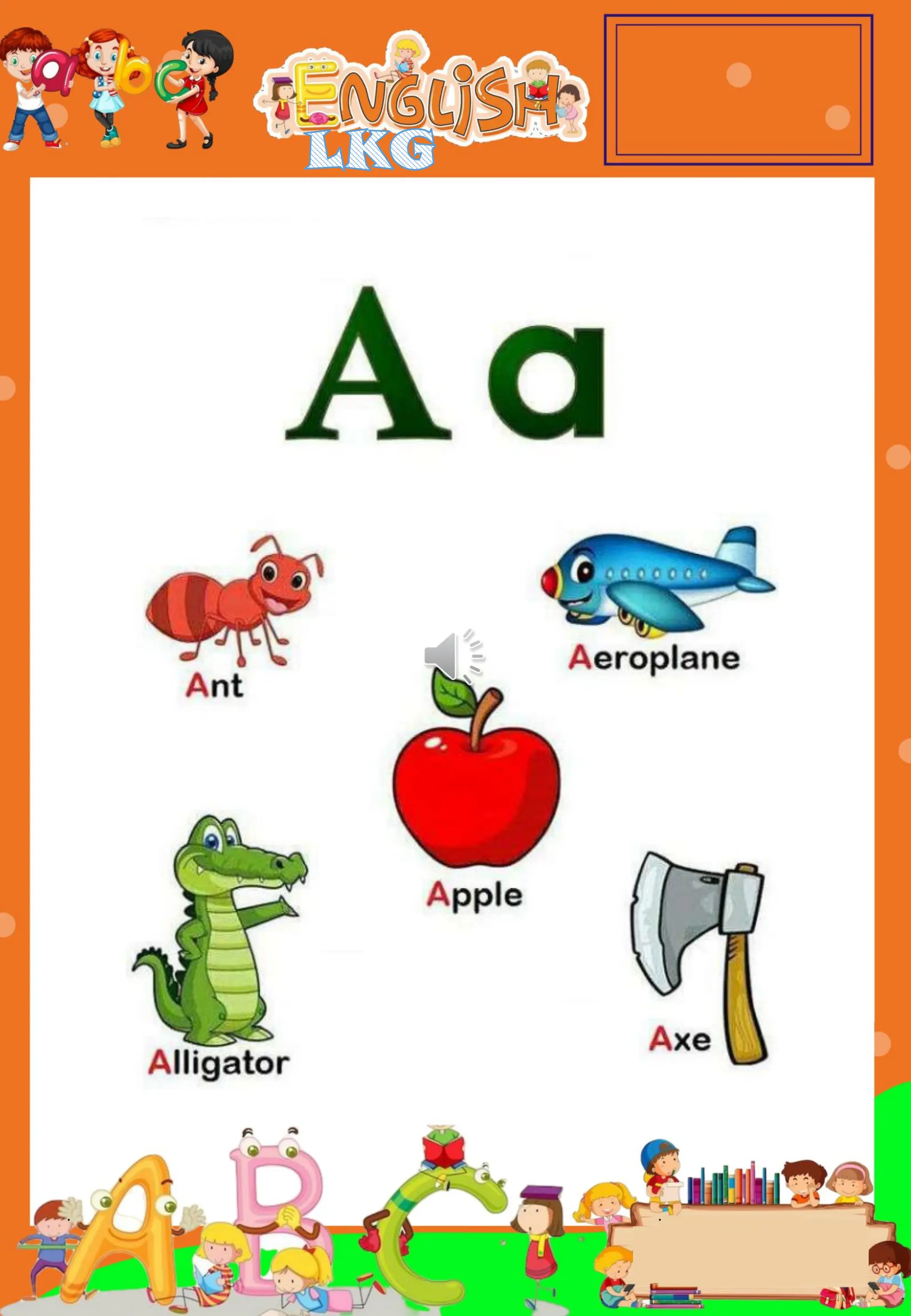 Grade LKG - English - Worksheet (Printable) | PDF