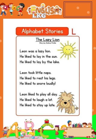 Grade LKG - English - Worksheet (Printable) | PDF