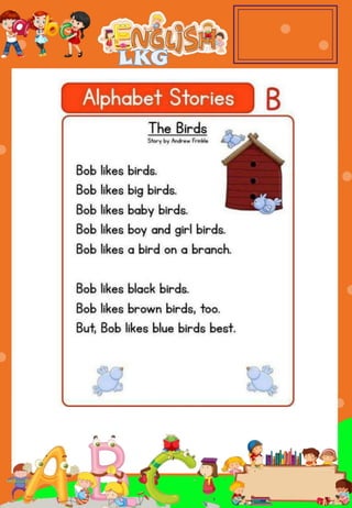 Grade LKG - English - Worksheet (Printable) | PDF