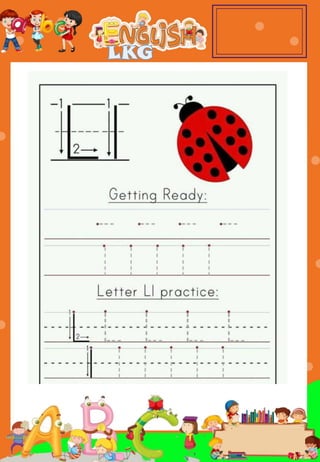 Grade LKG - English - Worksheet (Printable) | PDF