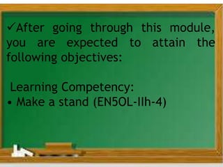 ENGLISH making a stand.pptx