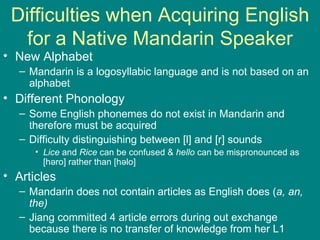 English mandarin comparision presentation | PPT