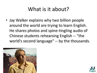 TED - English Mania - Summary and Conversation Lesson | PPTX