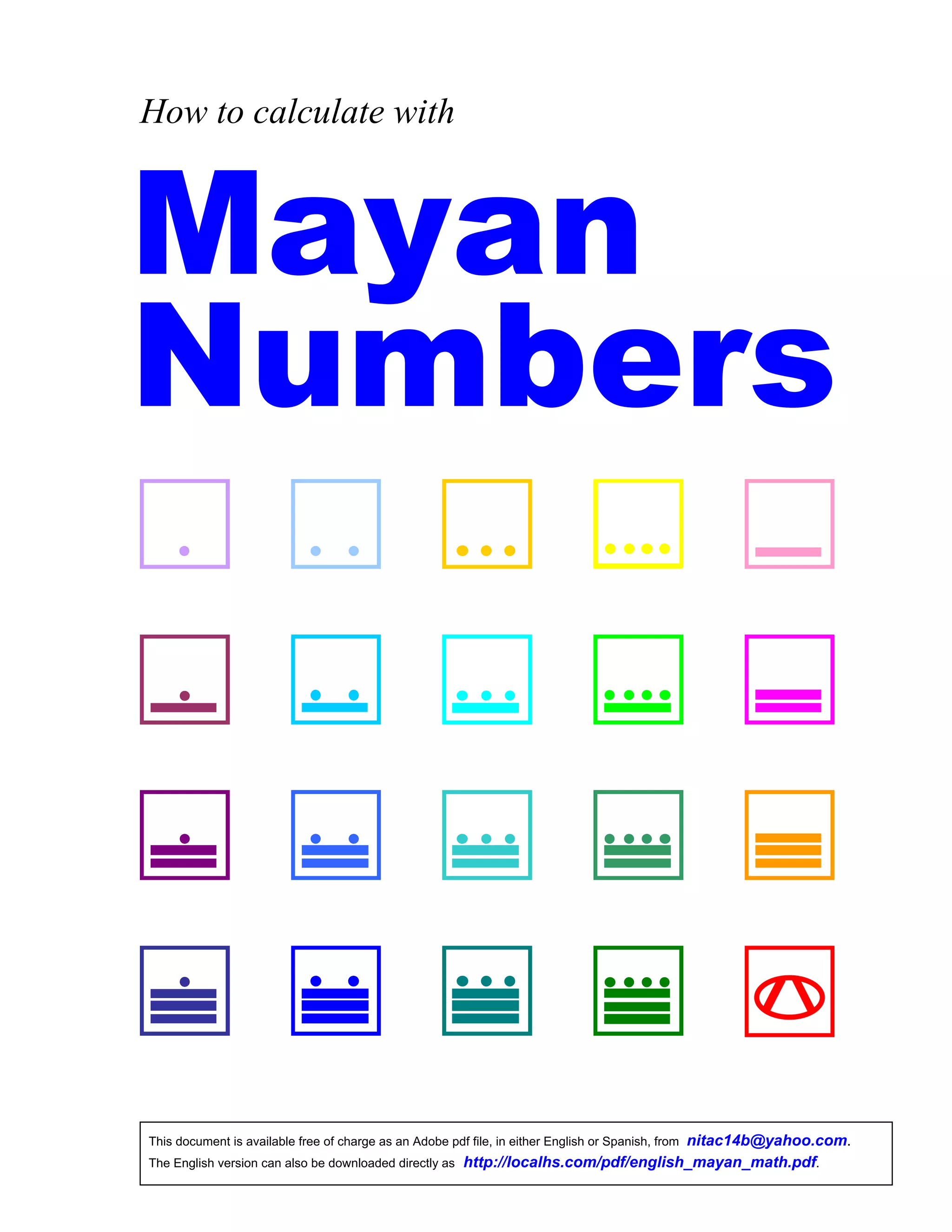 How to Calculate with Maya Numbers | PDF