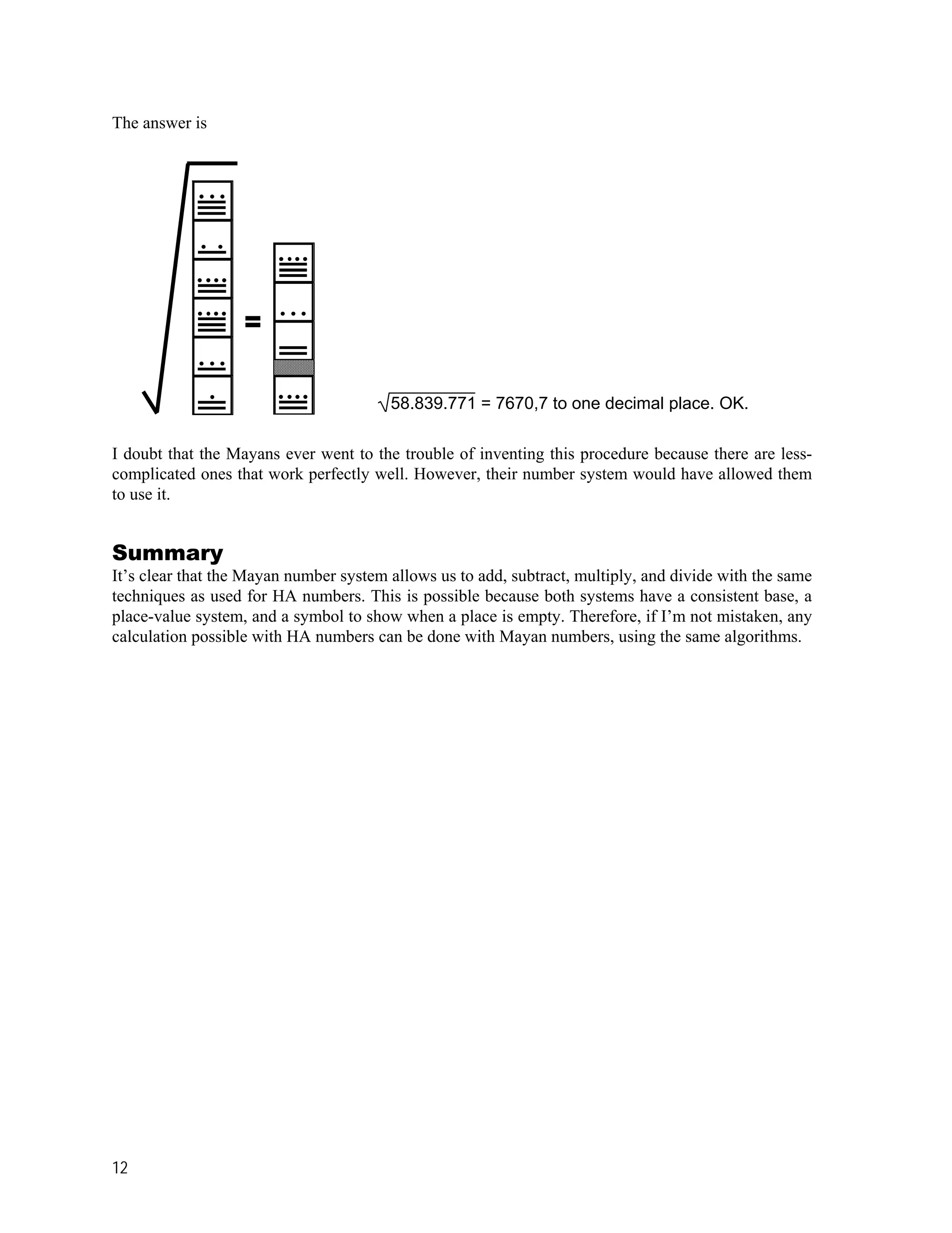 How to Calculate with Maya Numbers | PDF