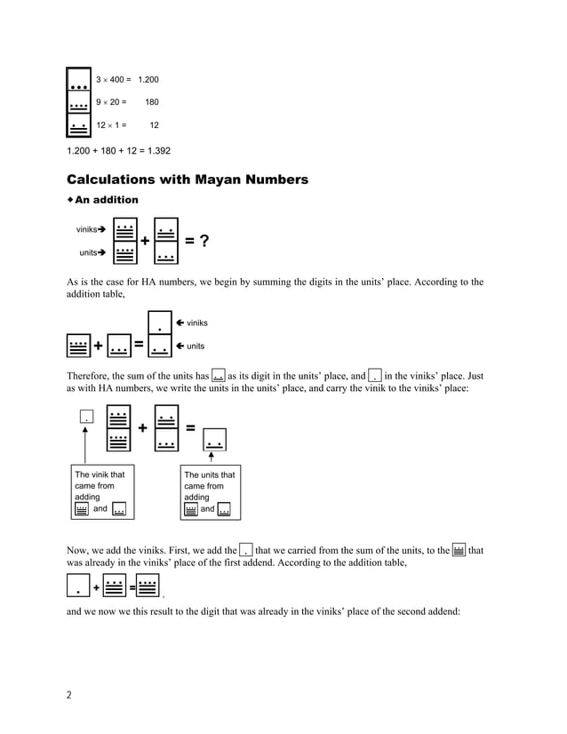 How to Calculate with Maya Numbers | PDF | Science