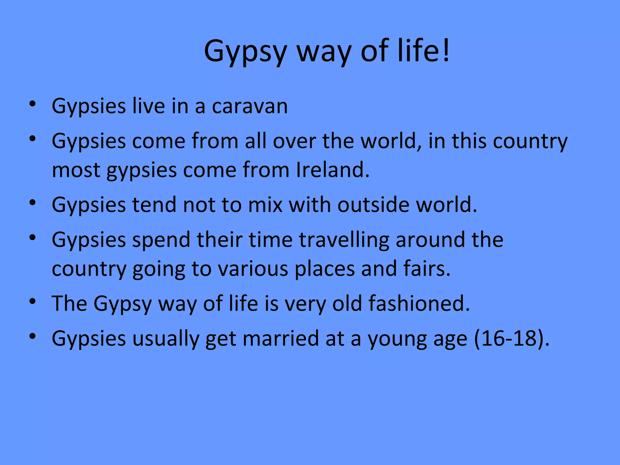 How Gypsies are represented | PPT