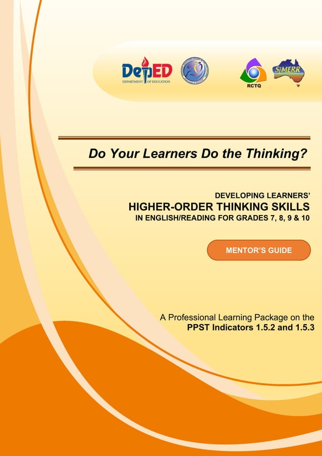 English Mentor Guide HOTS 2022.pdf higher order thinking skills | PDF