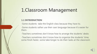 Classroom Management & Classroom Interaction | PPTX