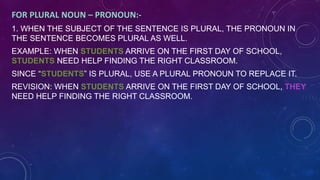 Subject verb agreement | PPTX