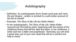 autobiography | PPTX