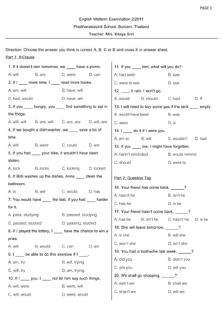 English midterm examination | PDF | Asia Travel | Travel Locations