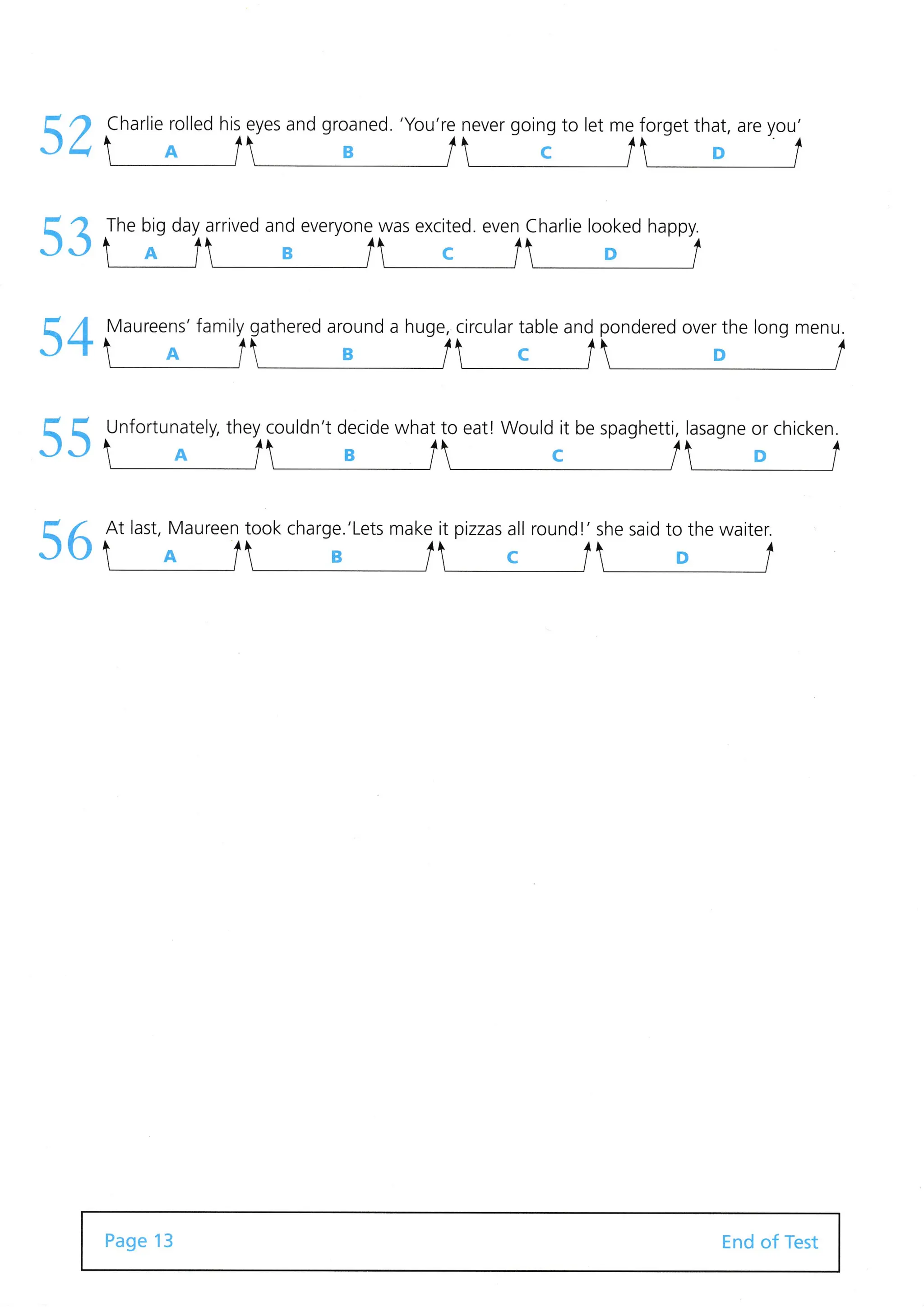 English Mock exam Test 3 ppt as sson the | PDF