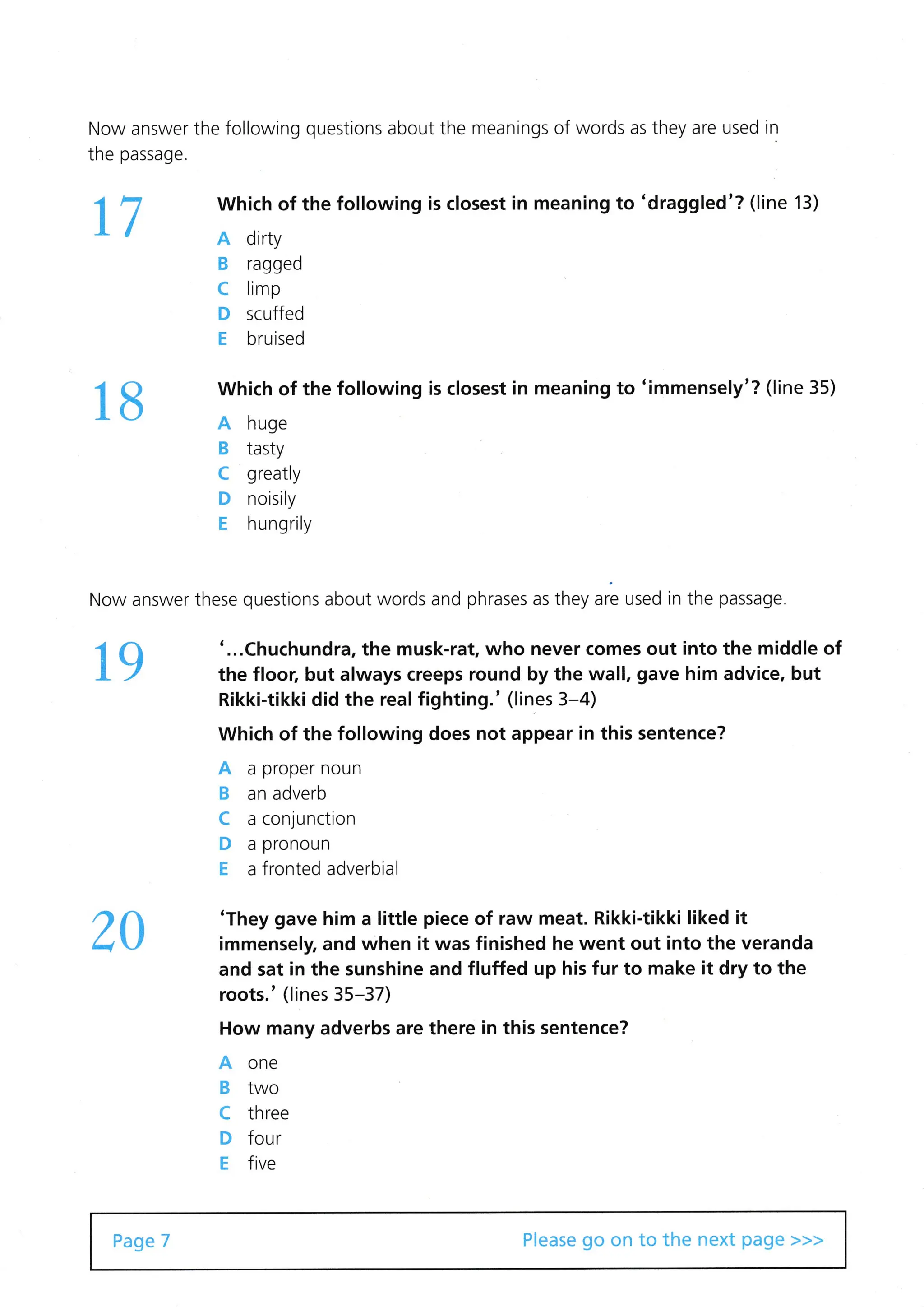 English Mock exam Test 3 ppt as sson the | PDF