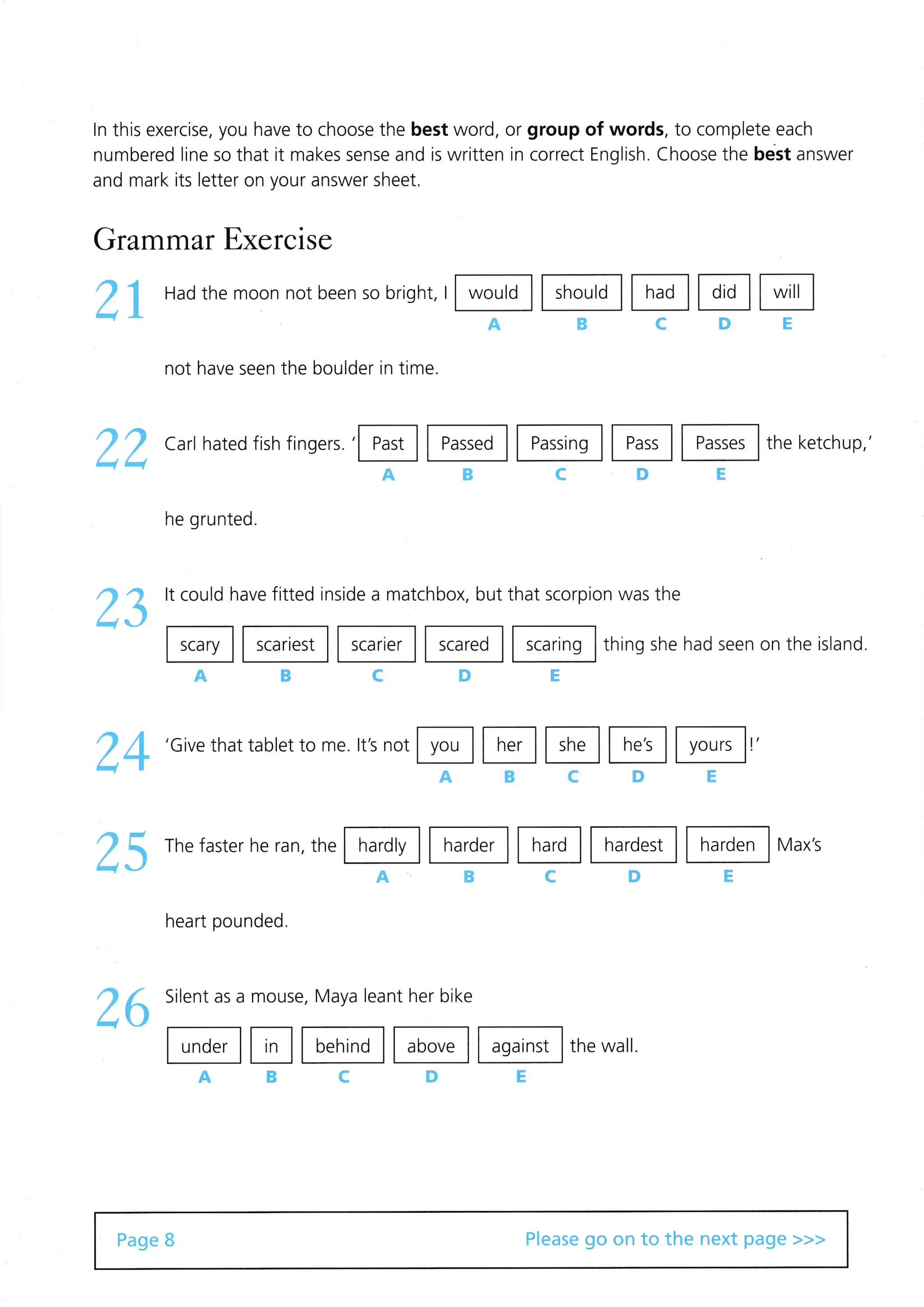English Mock exam Test 3 ppt as sson the | PDF