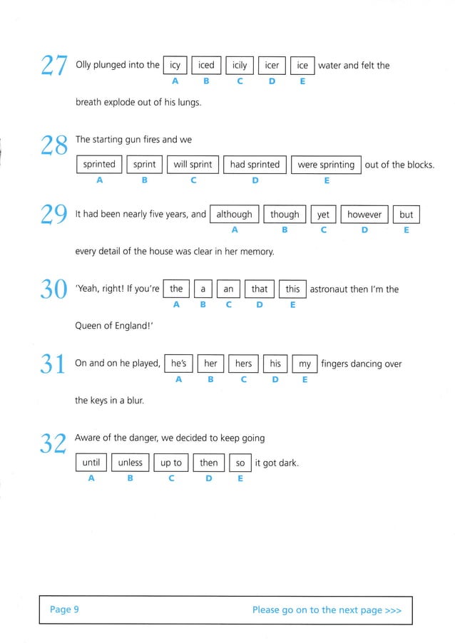 English Mock exam Test 3 ppt as sson the | PDF