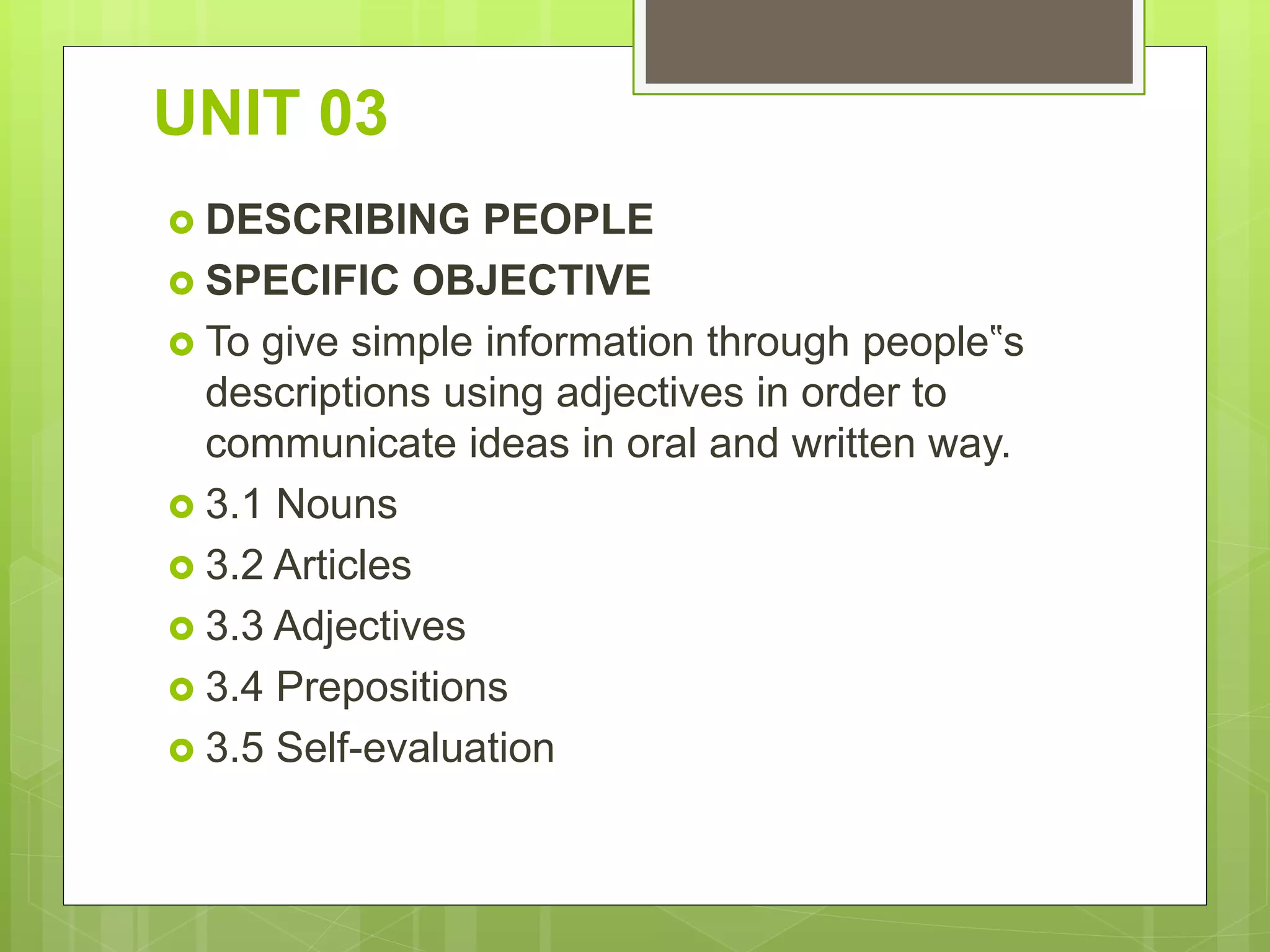 English module | PPTX