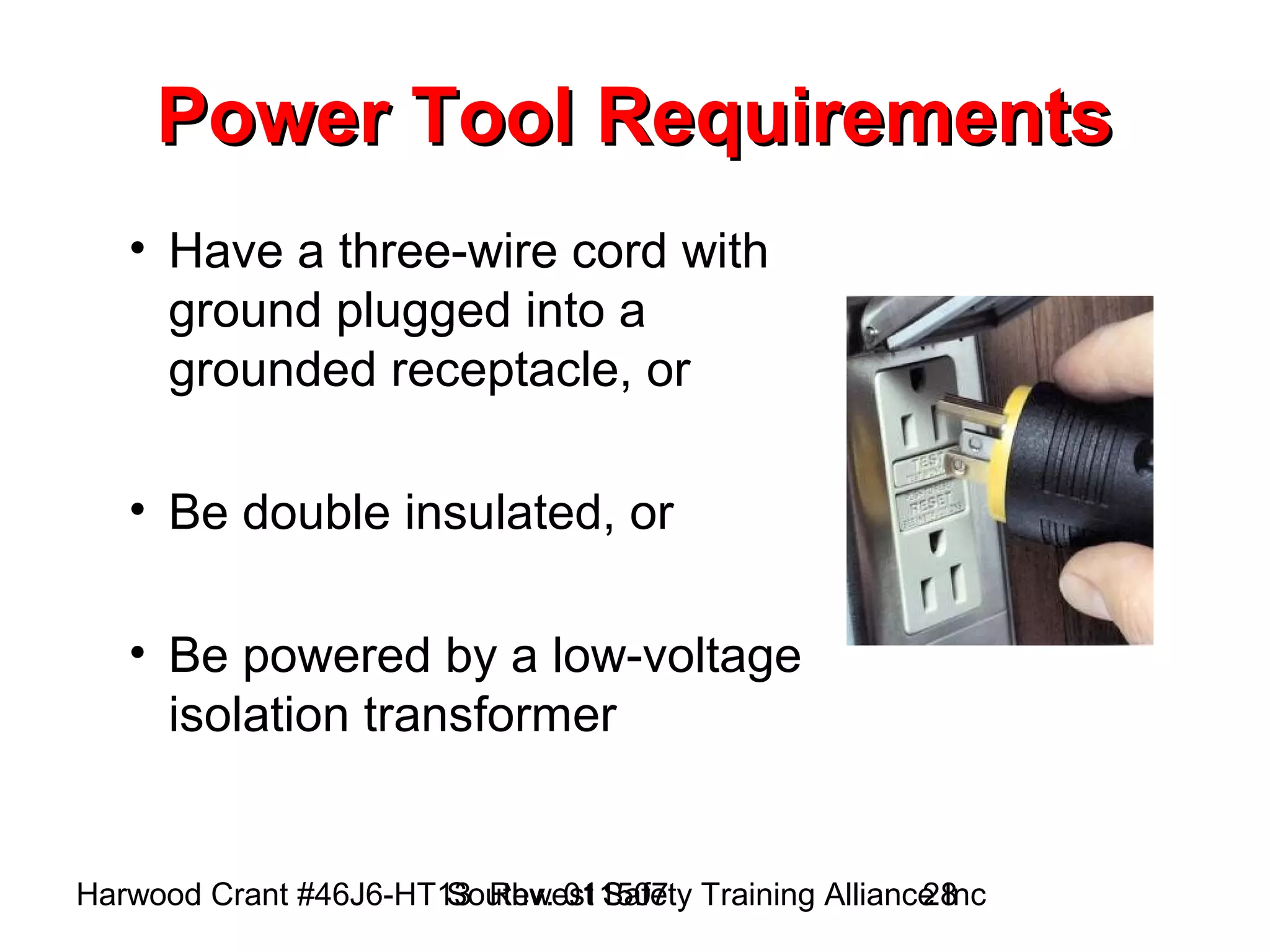English Module Electrical Hazards Ppt