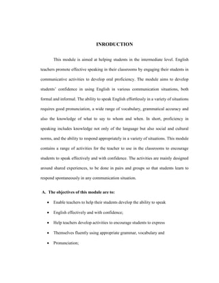 English module for intermediate students | PDF