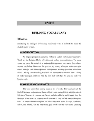 English module for intermediate students | PDF