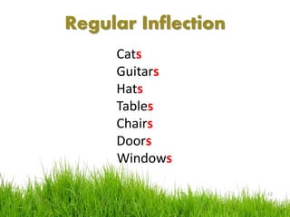 English morphology inflection | PPTX