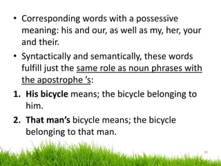English morphology inflection | PPTX