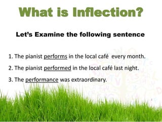 English morphology inflection | PPTX