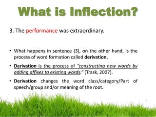 English morphology inflection | PPTX