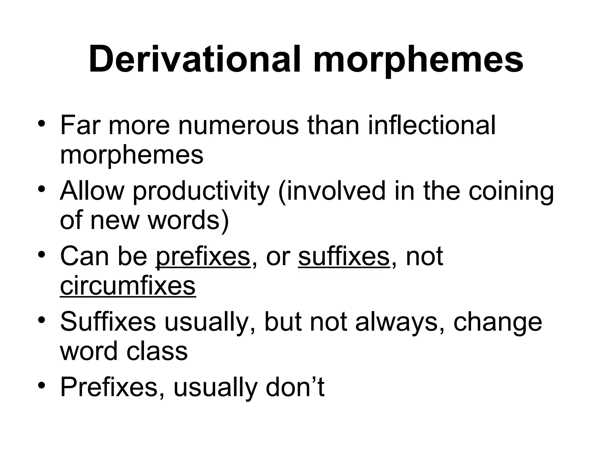 English morphology–lecture2 | PPT