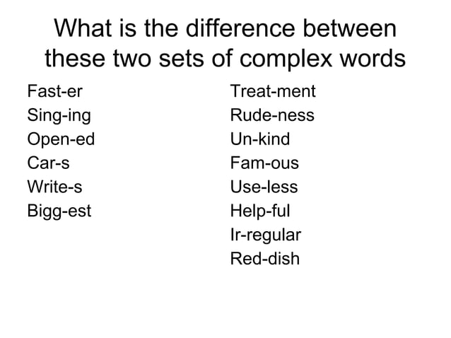 English morphology–lecture2 | PPT
