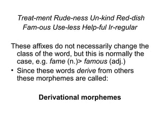 English morphology–lecture2 | PPT