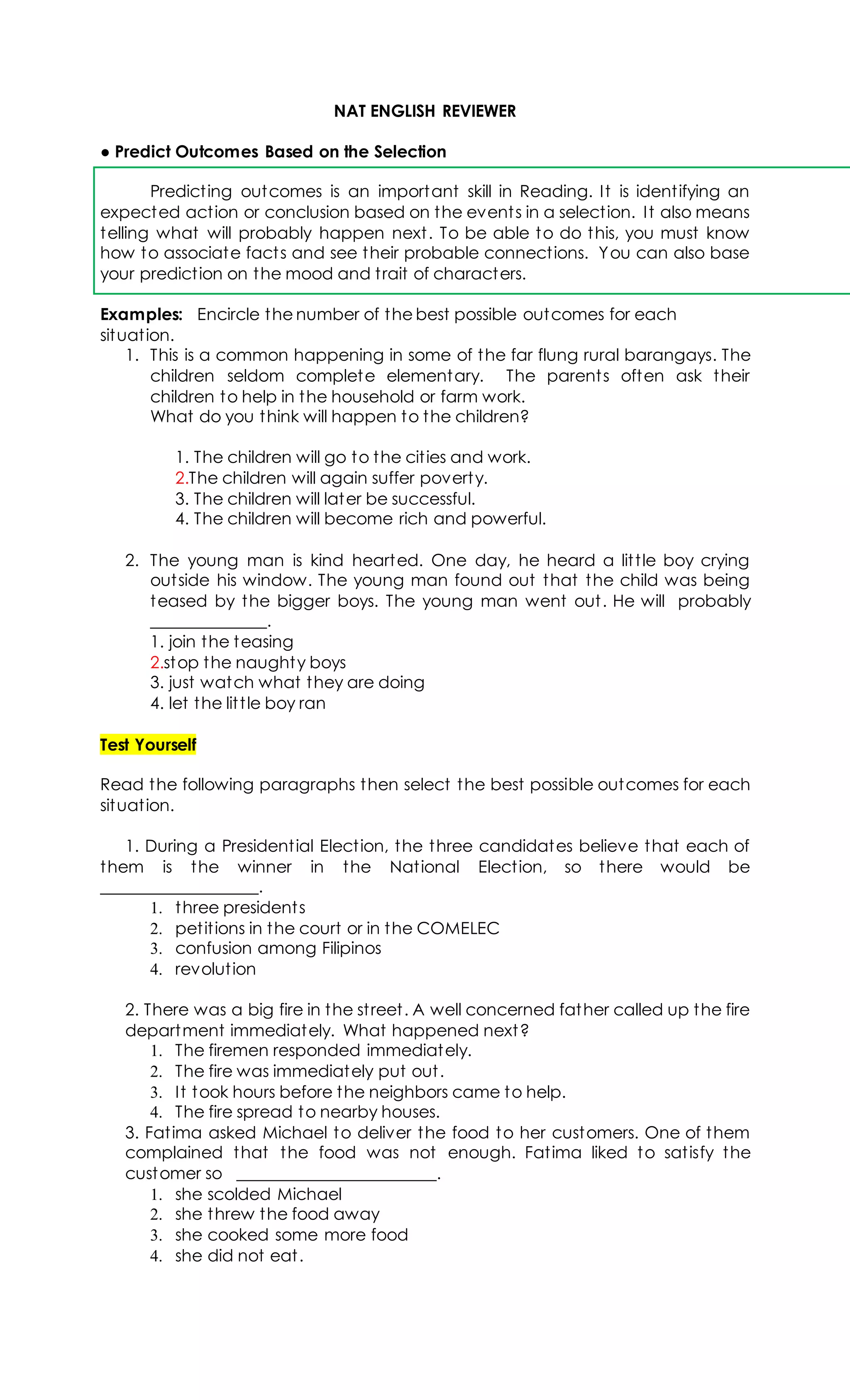 English least mastered from Taga Deped Ako | DOCX