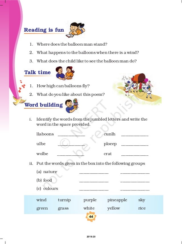 English NCERT Class 3