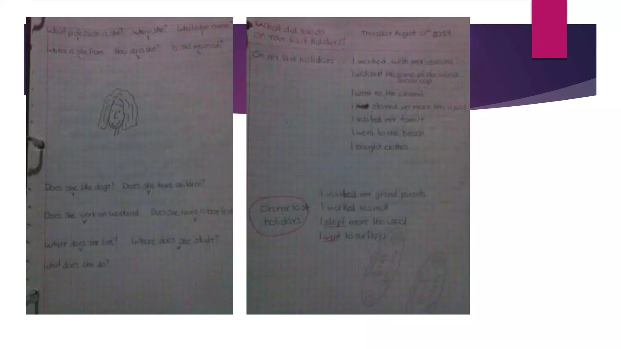 English notebook | PPTX