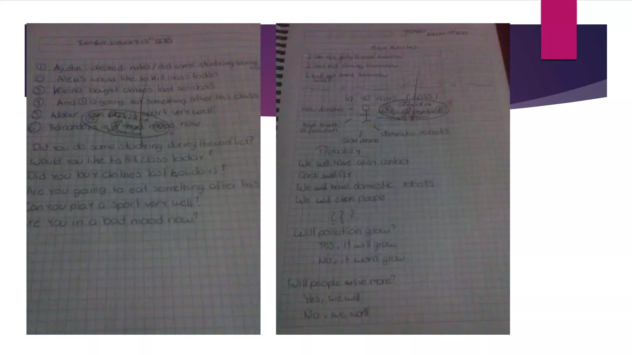 English notebook | PPTX