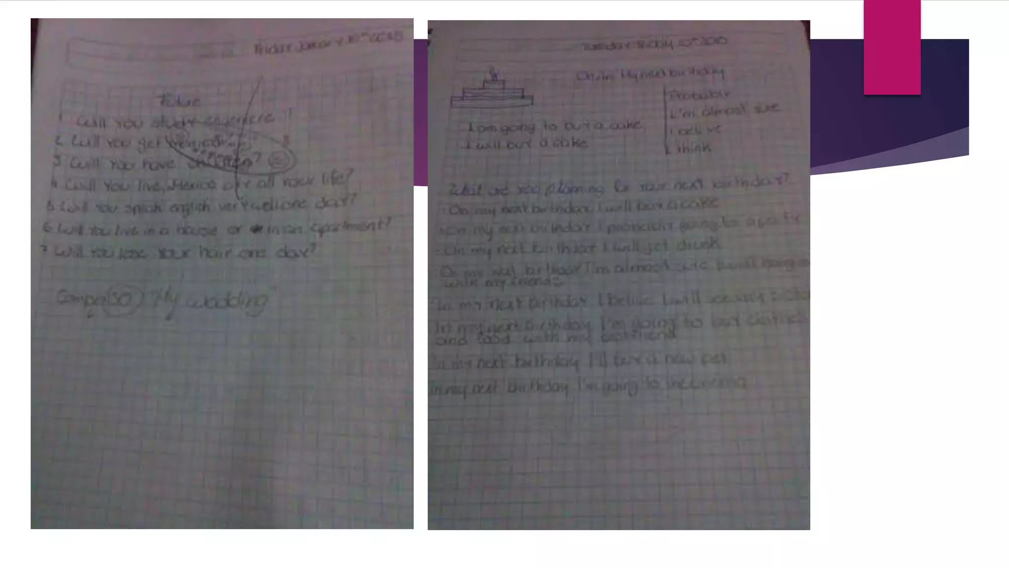 English notebook | PPTX