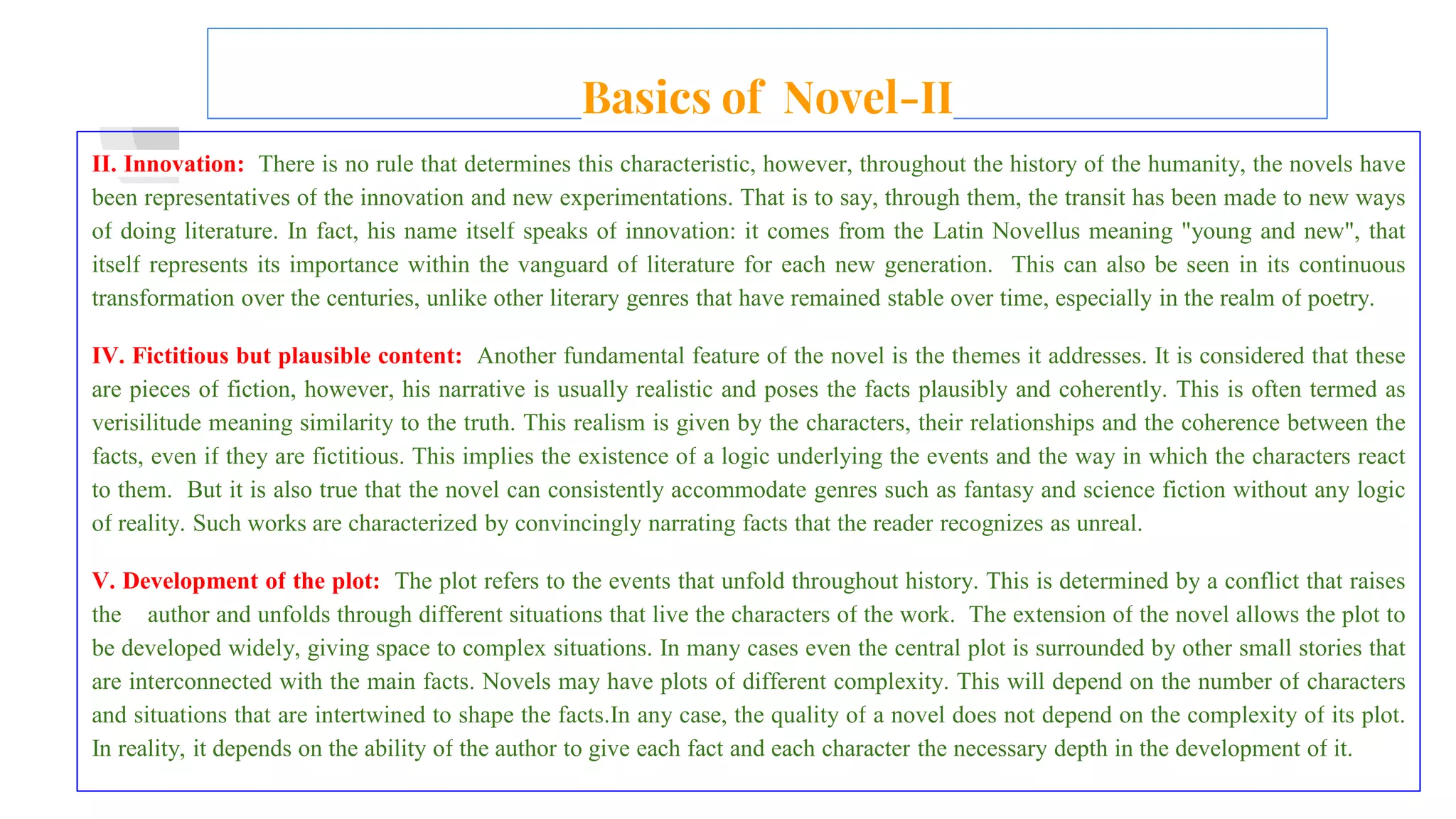 English novel an introduction | PPTX