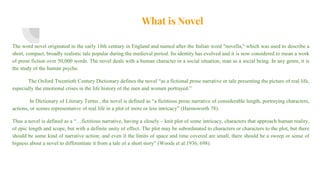 English novel an introduction | PPTX