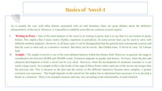 English novel an introduction | PPTX